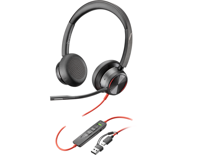 Poly 8225 Blackwire UC Stereo USB-C Wired Headset - 8X223AA — Madnics